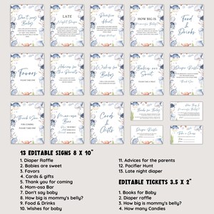 Under the Sea Baby Shower Game Bundle, Ocean Animal Baby Sprinkle Game ...