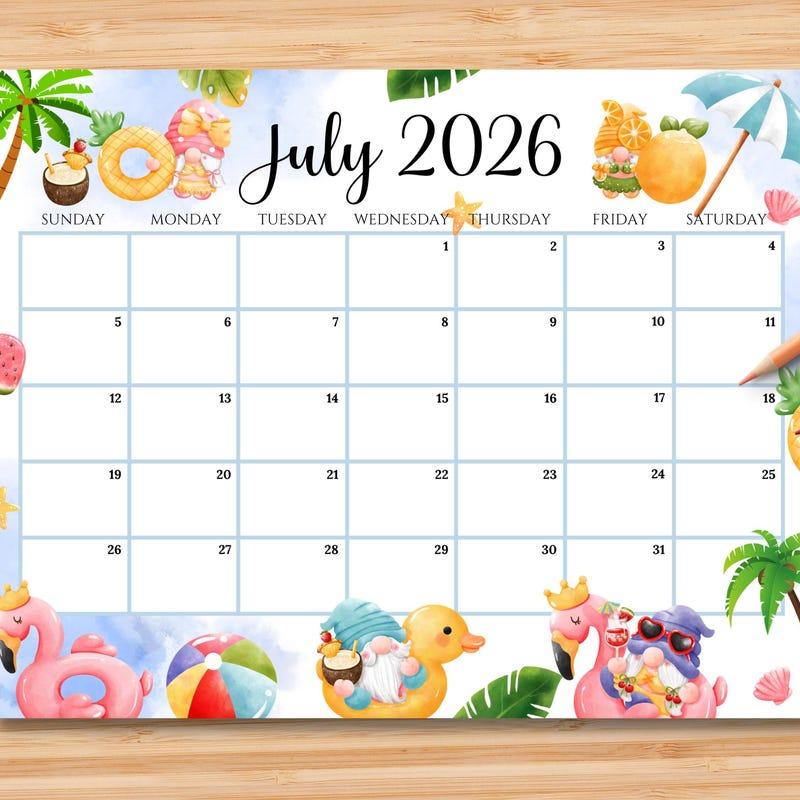 2025 2026 Calendar Gnome - Etsy