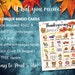 Printable Thanksgiving Bingo Game, 50 Unique Bingo Cards W/labels, Fall ...