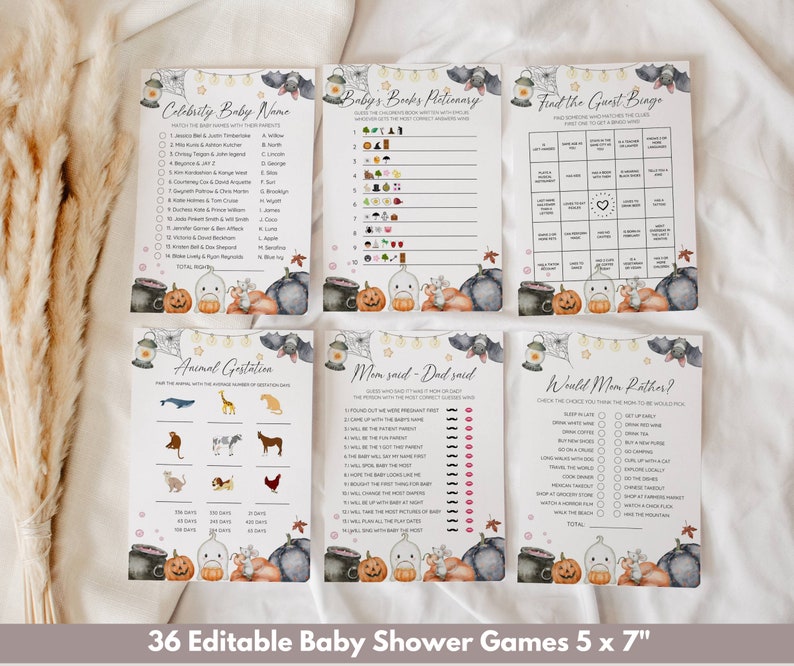 A Little Boo Baby Shower Bundle, Ghost Halloween Baby Shower Invitation ...