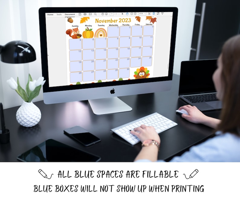 EDITABLE School Calendar 2023-2024 From July to June Back to - Etsy ...