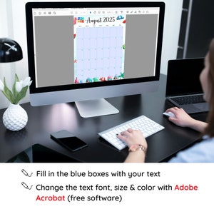 EDITABLE Vertical/portrait Monthly Calendar 2025 Bundle, Printable ...