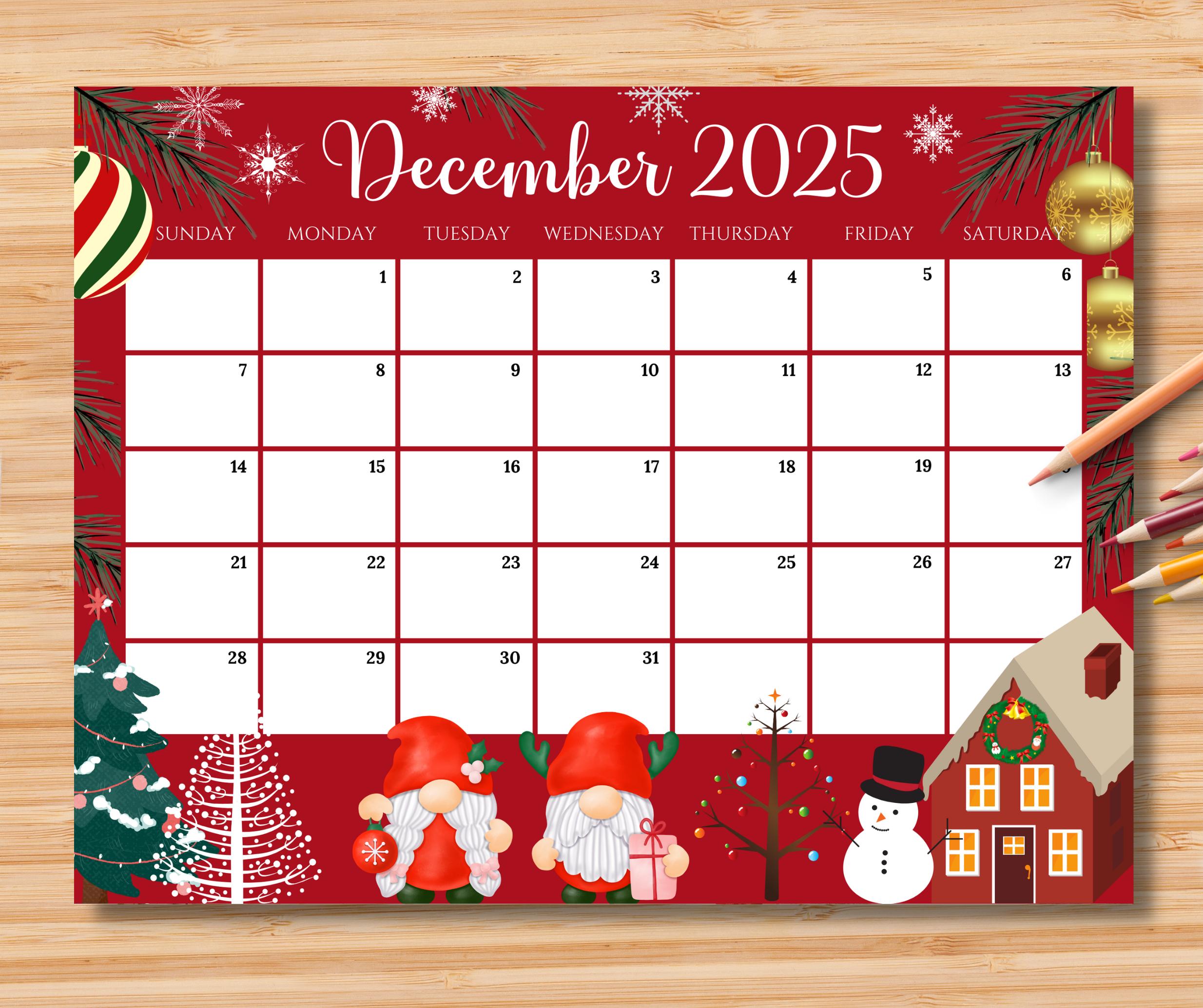 Calendario Diciembre Navidad Fondo De Pantalla Para Escritorio