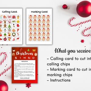 Printable Christmas Bingo 30 Unique Bingo Cards Christmas - Etsy