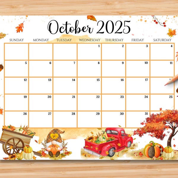 Work Day Calendar 2025 - Etsy