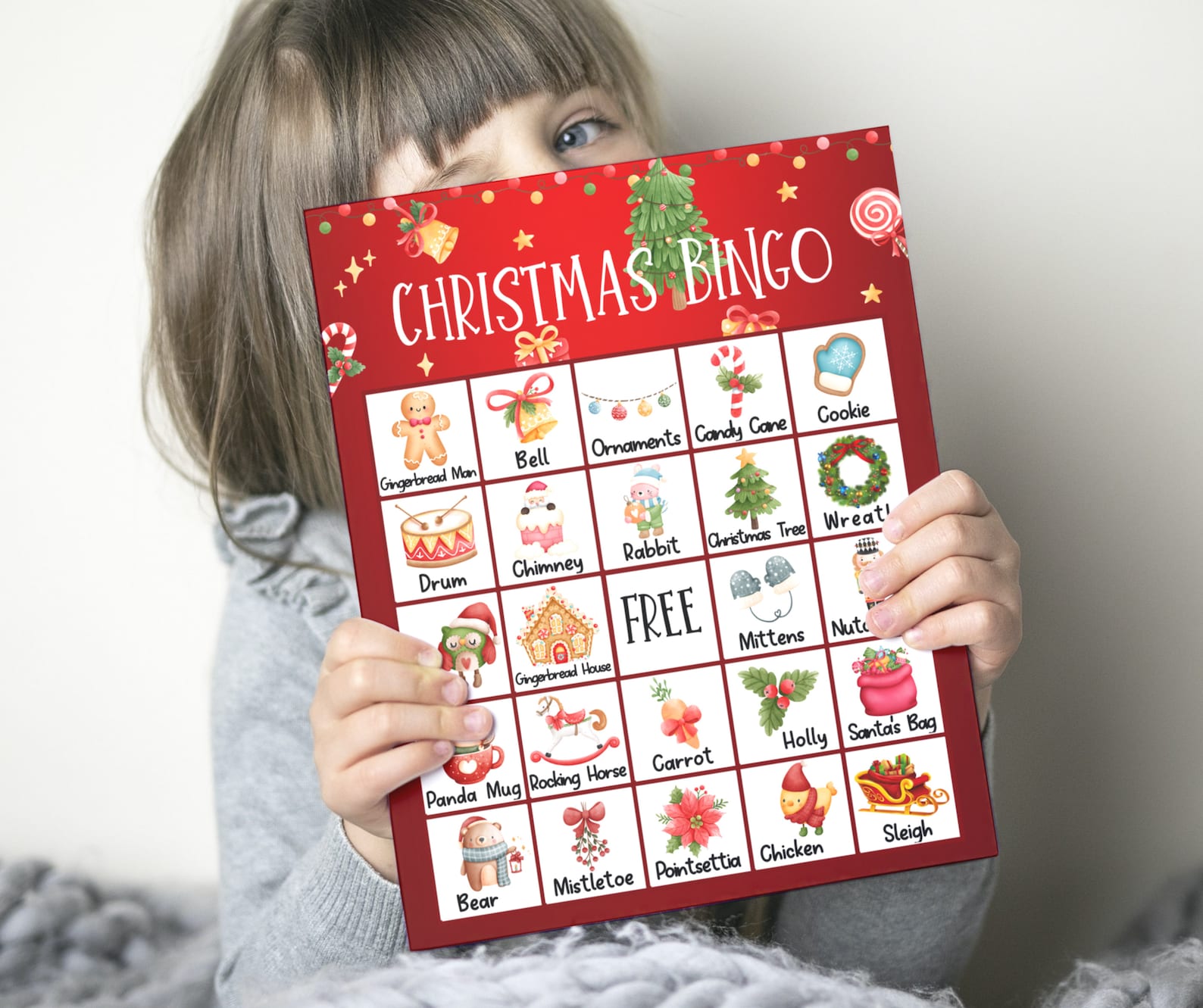 Printable Christmas Bingo Game 50 Unique Bingo Cards - Etsy