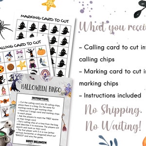 Printable Halloween Bingo, 30 Unique Halloween Bingo Cards, Happy ...