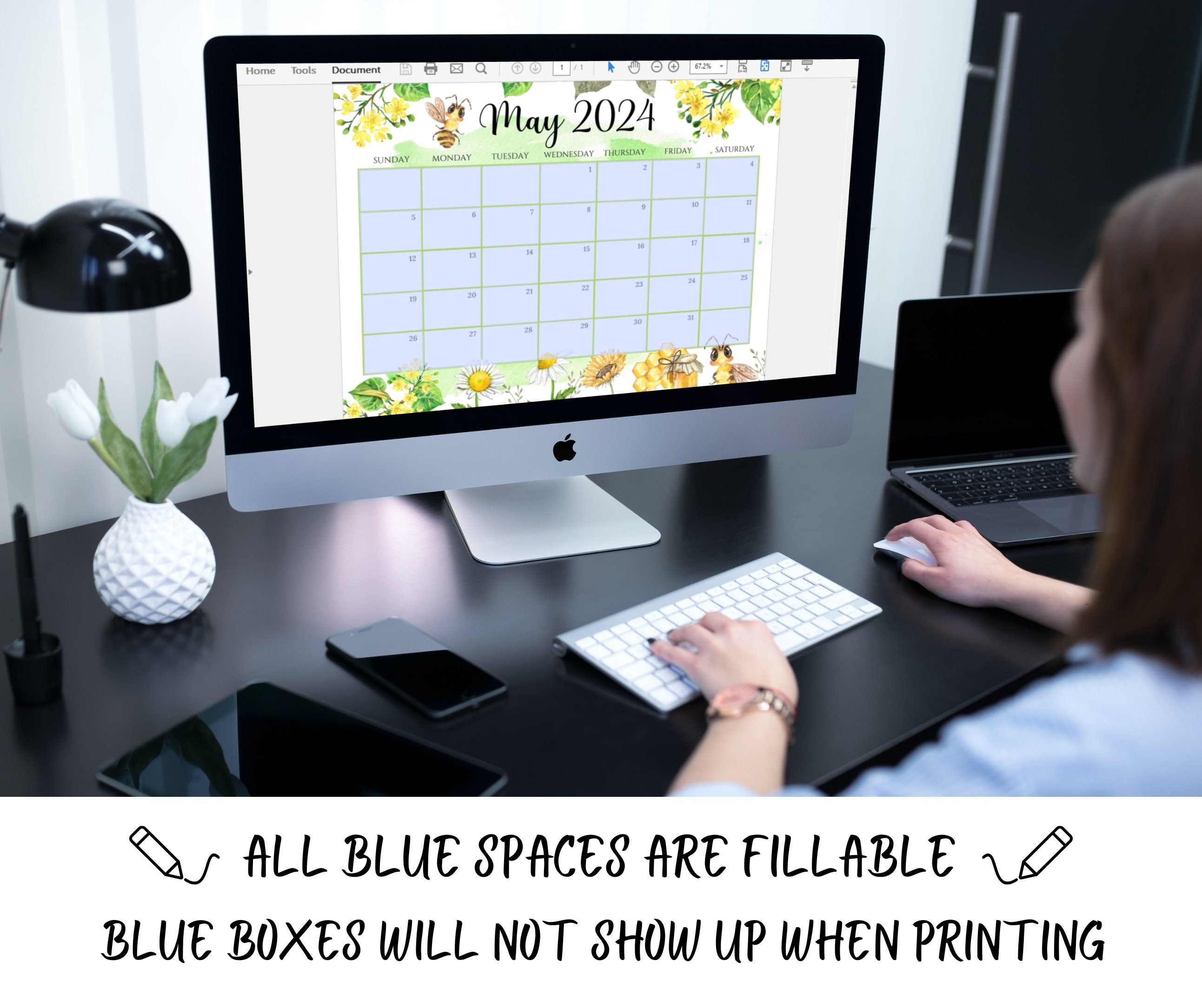 EDITABLE School Calendar 2023-2024 From July to June - Etsy UK