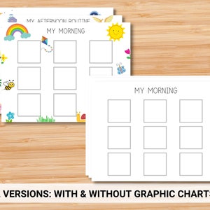 Editable Daily Routine Cards & Charts (boy), Toddler Routine Chart ...