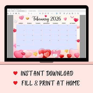 EDITABLE 2026 Calendar Bundle – Ledger/tabloid Size (17x11in ...