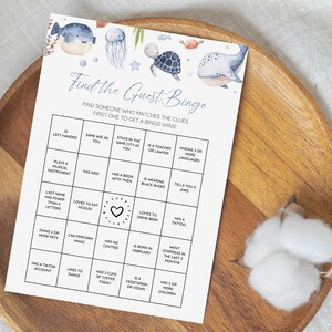 Under the Sea Baby Shower Game Bundle, Ocean Animal Baby Sprinkle Game ...