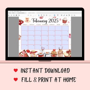 EDITABLE Watercolor Calendar 2025 Bundle, Printable Fillable Monthly ...