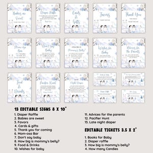 Winter Baby Shower Game Bundle, Winter Wonderland Baby Shower Game ...