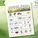 Printable Camping Bingo Game, 50 Unique Bingo Cards W/labels, Camping ...