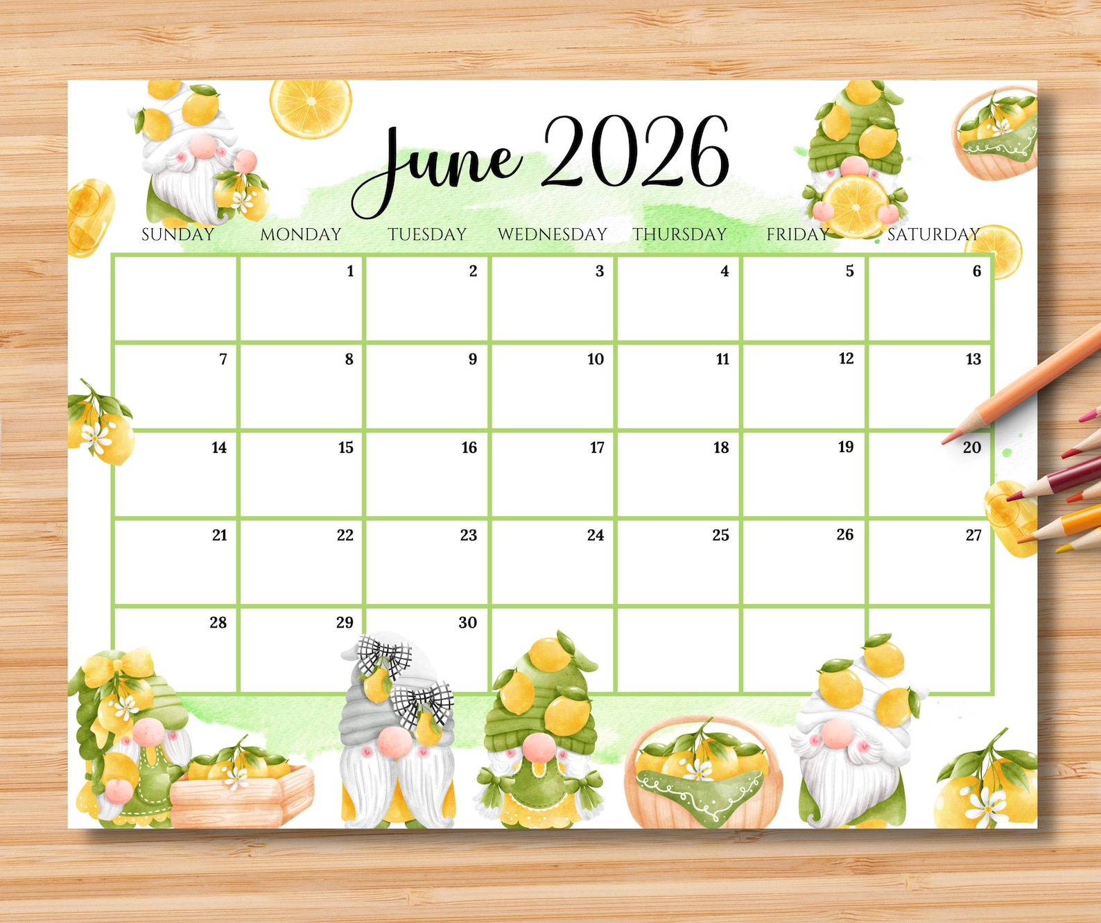 Editable June 2026 Calendar | Monthly Planner Printable PDF | School ...