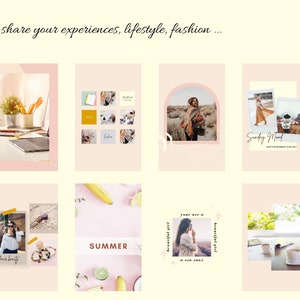 Boho Instagram Story Templates Canva Boho Instagram Quotes - Etsy