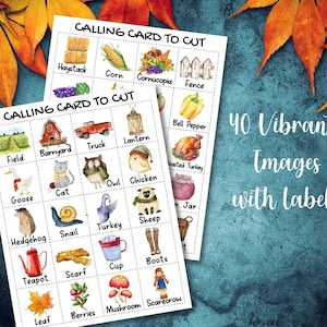 Printable Thanksgiving Bingo Game, 50 Unique Bingo Cards W/labels, Fall ...