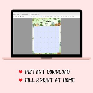 EDITABLE March 2025 Calendar (vertical / Portrait), St. Patrick's Day ...