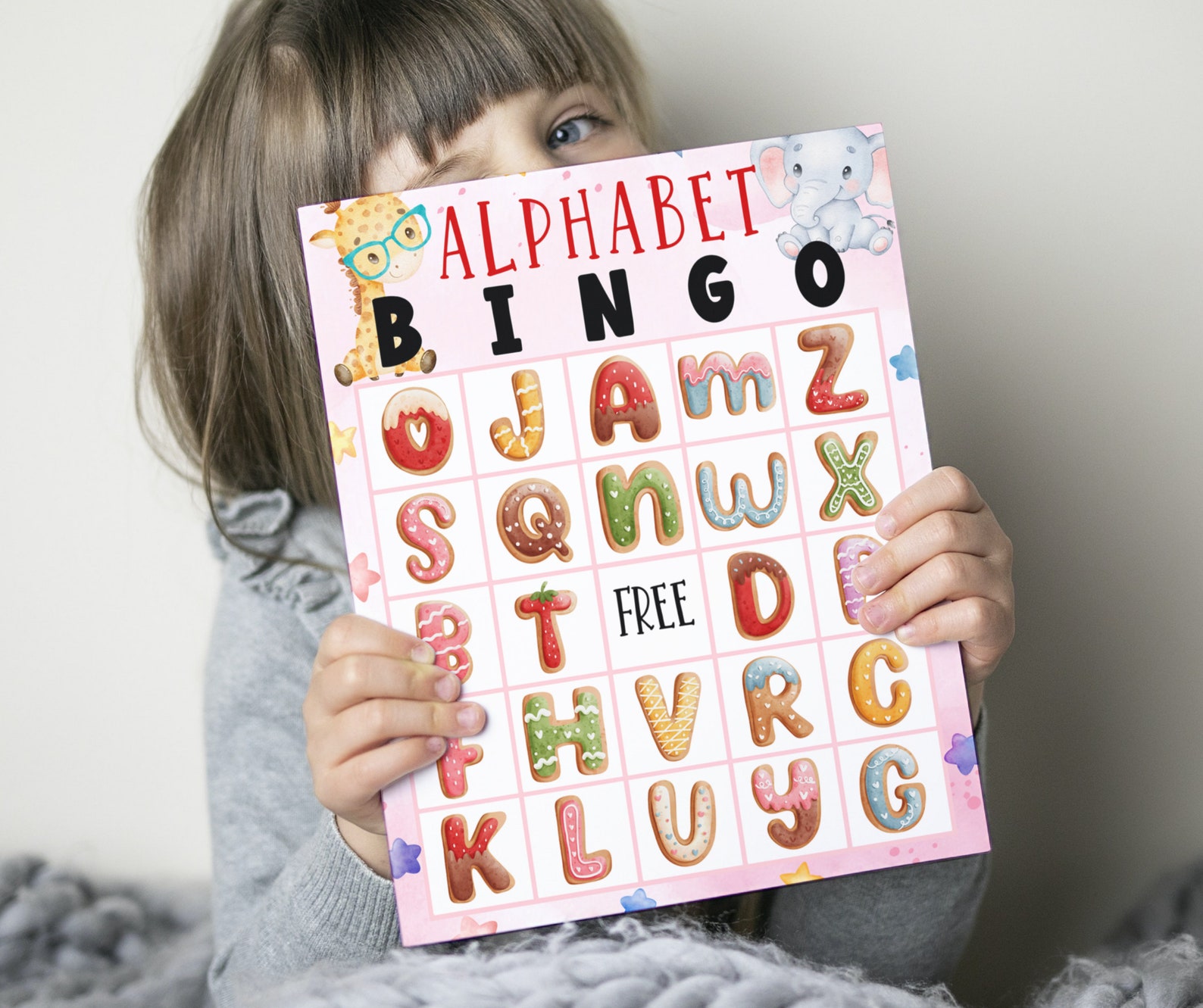 Printable Cookie Alphabet Bingo Game W/ 30 Unique Bingo Cards ...
