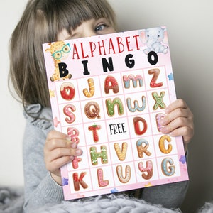 Printable Cookie Alphabet Bingo Game W/ 30 Unique Bingo Cards ...