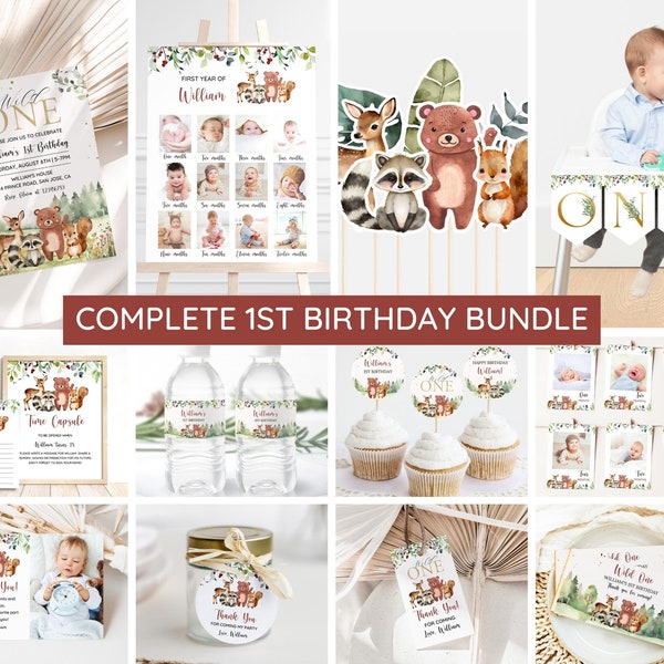 Woodland Birthday - Etsy