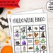 Printable Halloween Bingo, 30 Unique Halloween Bingo Cards, Happy ...