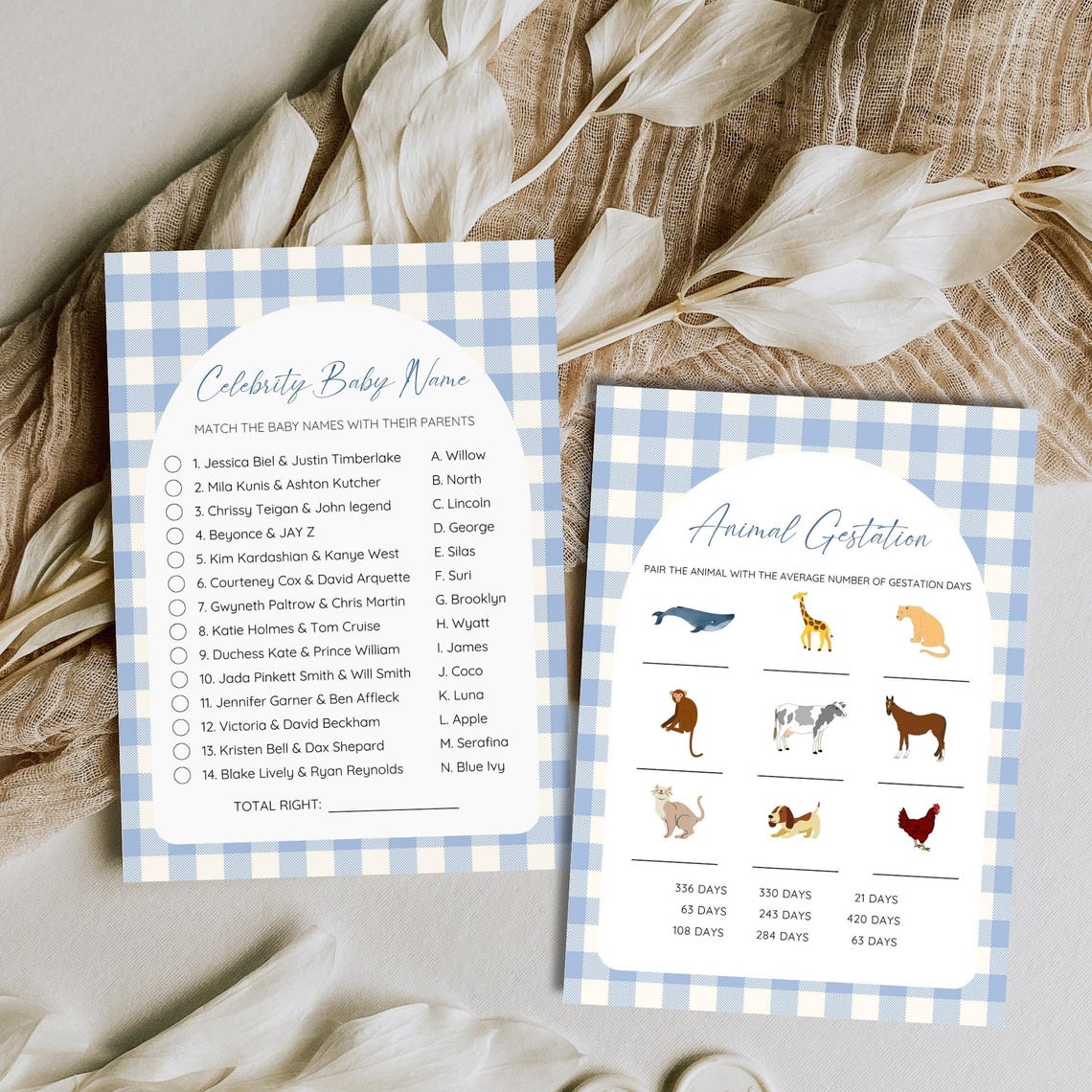 Modern Baby Shower Game Bundle, Cutie Pie Baby Shower Game Package ...