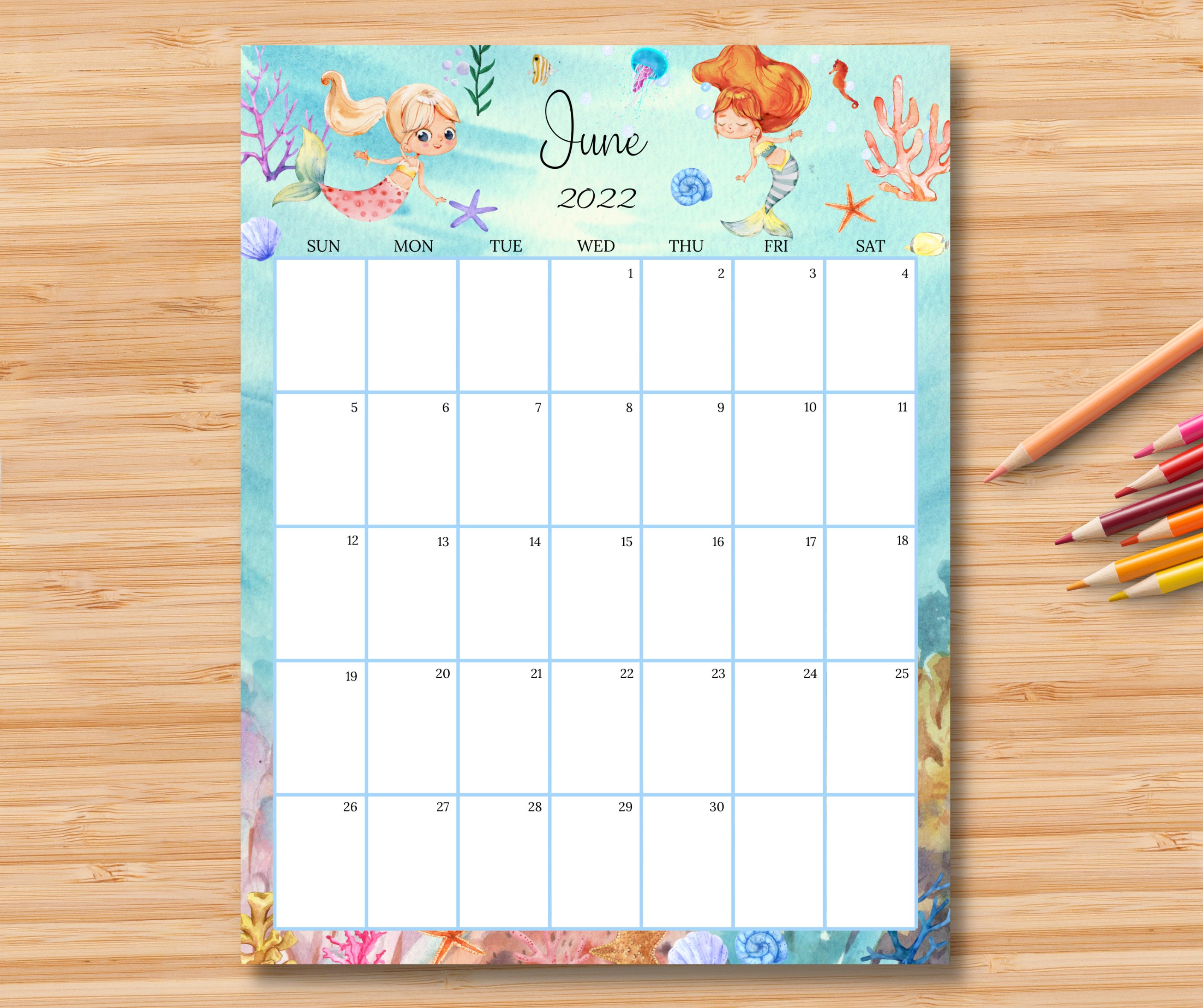 Paper & Party Supplies Paper Calendars & Planners Ocean & Little ...