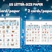 Winter Bingo Game, 50 Unique Bingo Cards, Kids' Winter Activity, Winter ...