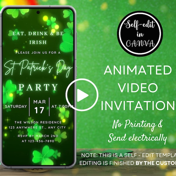 Irish Invitation - Etsy