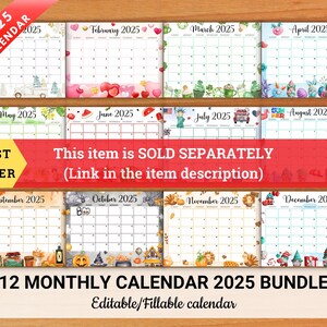 EDITABLE December 2024 Calendar, Gorgeous Christmas With Santa Claus ...