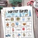 Winter Bingo Game, 50 Unique Bingo Cards, Kids' Winter Activity, Winter ...
