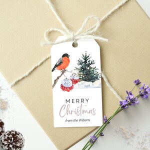 EDITABLE Christmas Gift Tag, Holiday Gift Tag Template W/beautiful ...