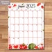 EDITABLE Vertical/portrait Monthly Calendar 2025 Bundle, Printable ...