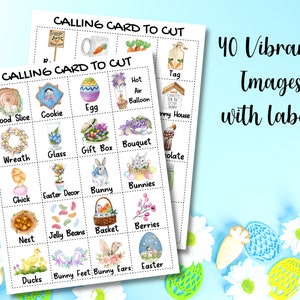 Printable Easter Bingo Game, 50 Unique Bingo Cards W/labels, Easter ...