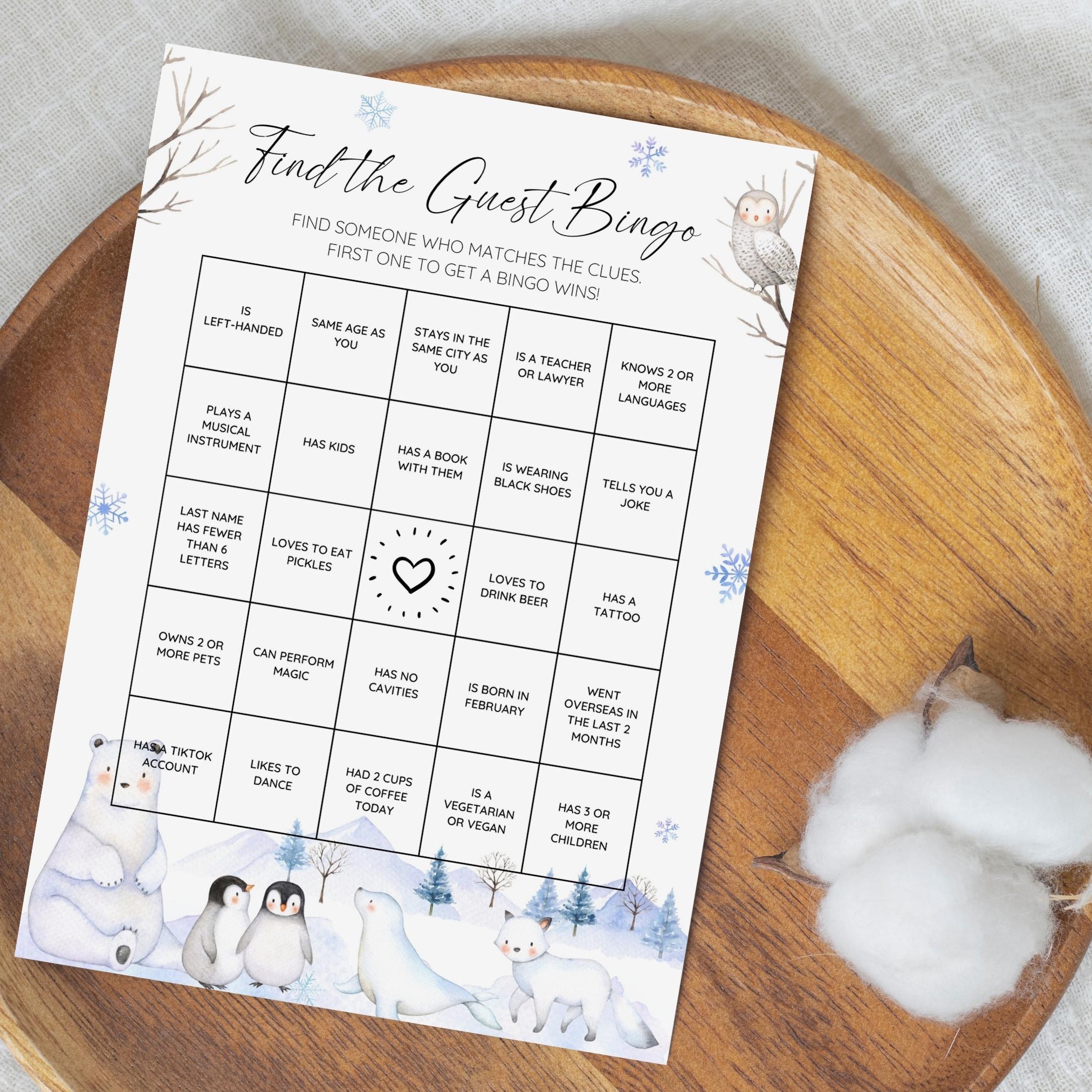 Winter Baby Shower Game Bundle, Winter Wonderland Baby Shower Game ...