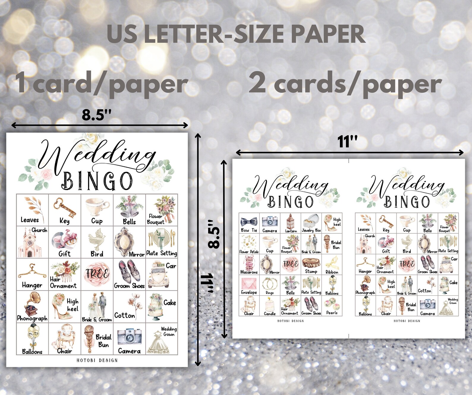 Wedding Bingo Cards 50 Unique Bingo Cards W/labels Printable - Etsy UK