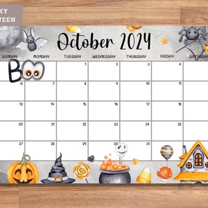 EDITABLE Calendar 2024 Bundle ledger / Tabloid Size 17x11 In, Printable ...