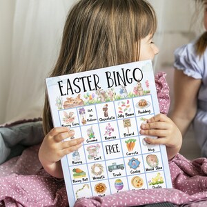 Printable Easter Bingo Game, 50 Unique Bingo Cards W/labels, Easter ...