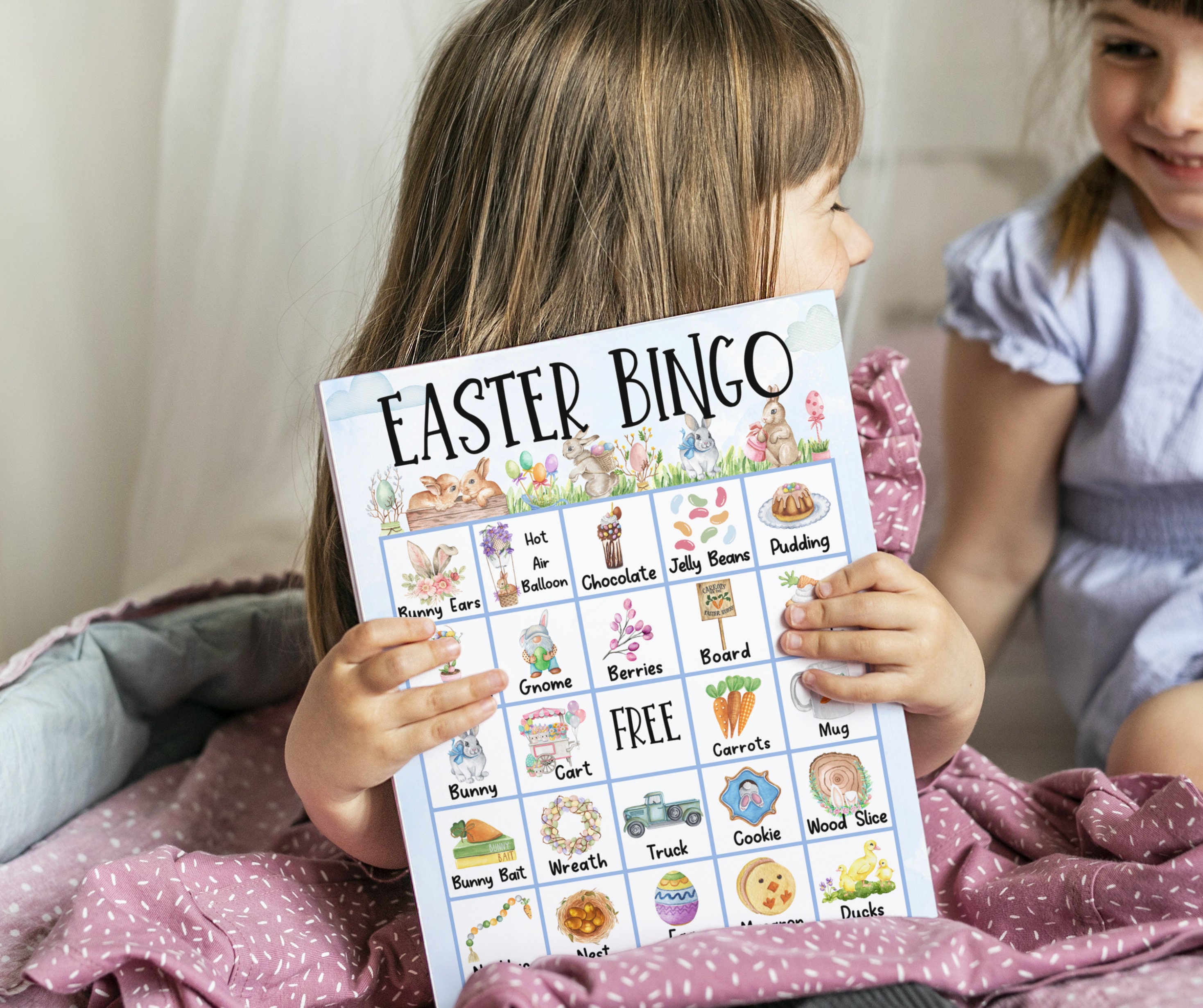 Printable Easter Bingo Game 50 Unique Bingo Cards W/labels - Etsy UK