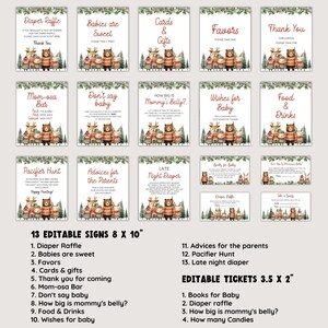 Christmas Baby Shower Game Bundle, Woodland Animals, Merry Little Baby ...