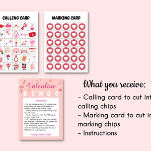 Printable Valentine Bingo, 30 Unique Bingo Cards, Valentine Activity ...