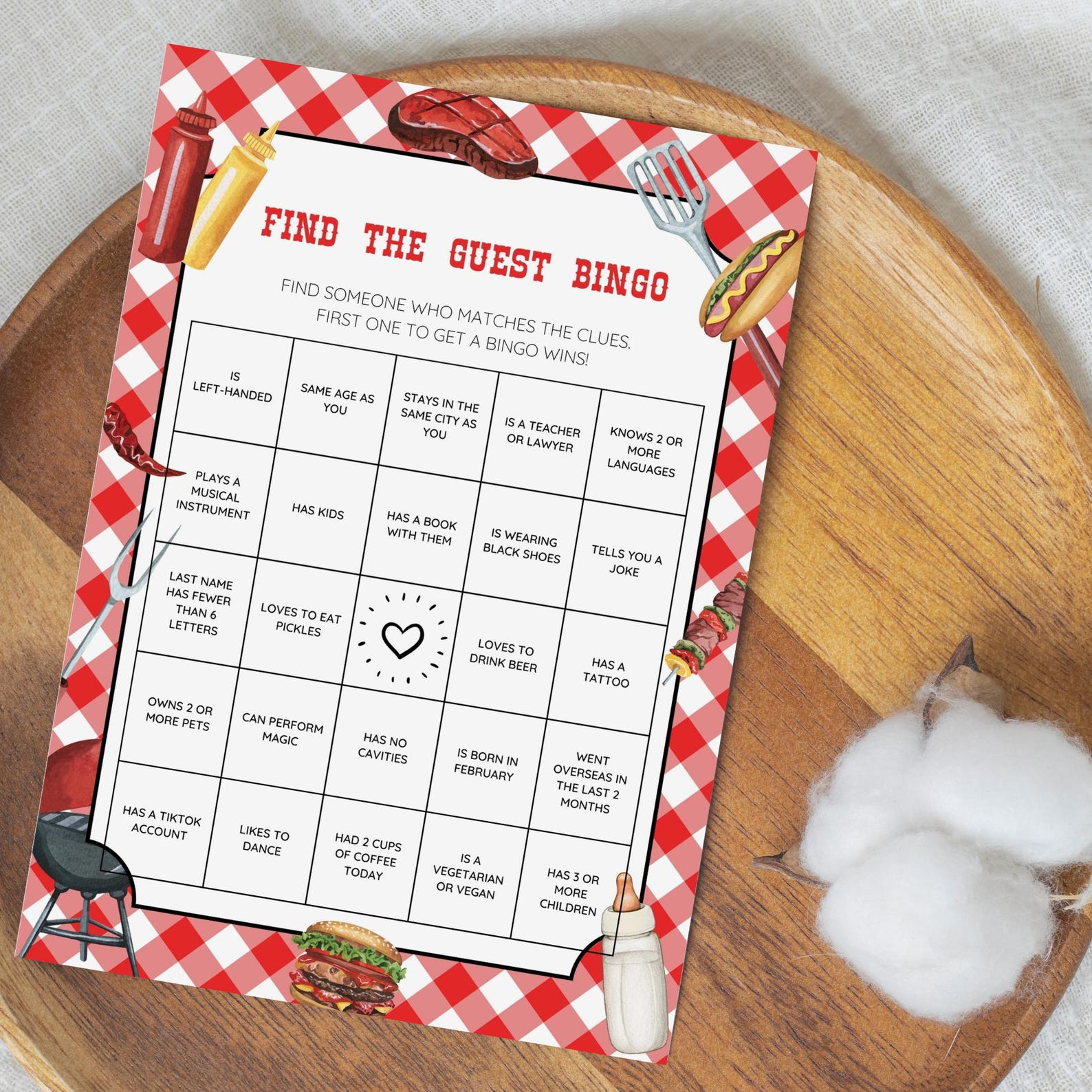 Baby-q Baby Shower Game Bundle, BBQ Couples Baby Shower Games, Backyard ...