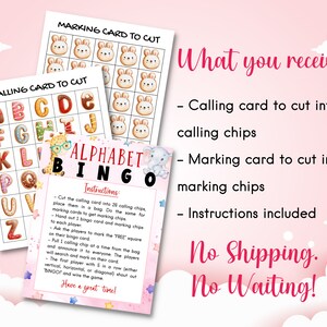 Printable Cookie Alphabet Bingo Game W/ 30 Unique Bingo Cards ...