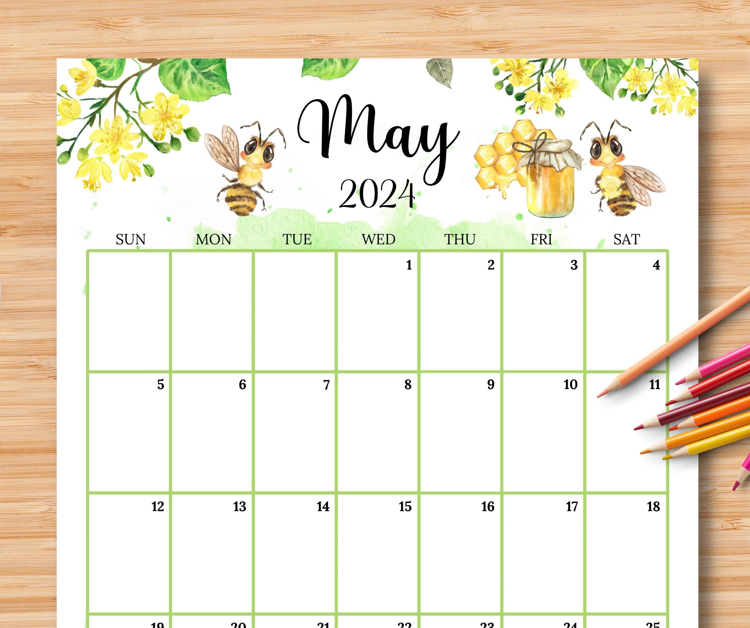 May Calendar Book