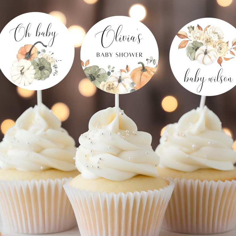 Fall Cupcake Toppers - Etsy