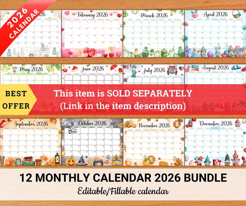 EDITABLE November 2026 Calendar | Monthly Planner for Kids, School ...