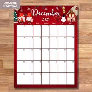 EDITABLE Vertical/portrait Monthly Calendar 2024 Bundle, Cute Printable ...