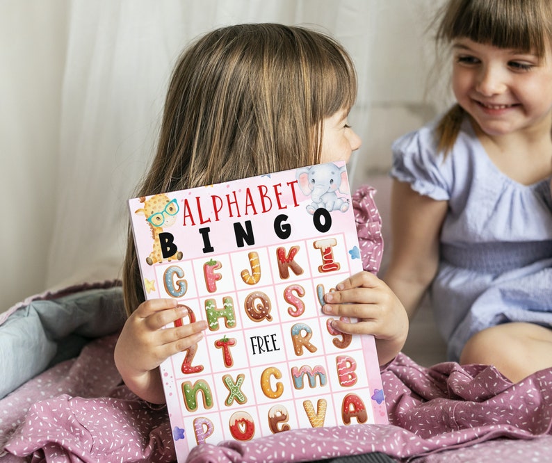 Printable Cookie Alphabet Bingo Game W/ 30 Unique Bingo Cards - Etsy