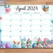 EDITABLE School Calendar 2023-2024 From July to June - Etsy